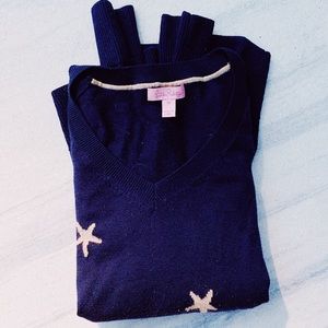 Lilly Pulitzer | Sweaters | Lilly Pulitzer Navy Star Sweater | Poshmark